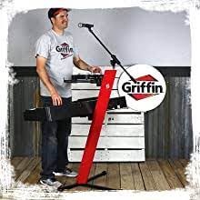 Griffin 2-Tier Column Keyboard Stand with Mic Boom Arm, Audio, Other ...