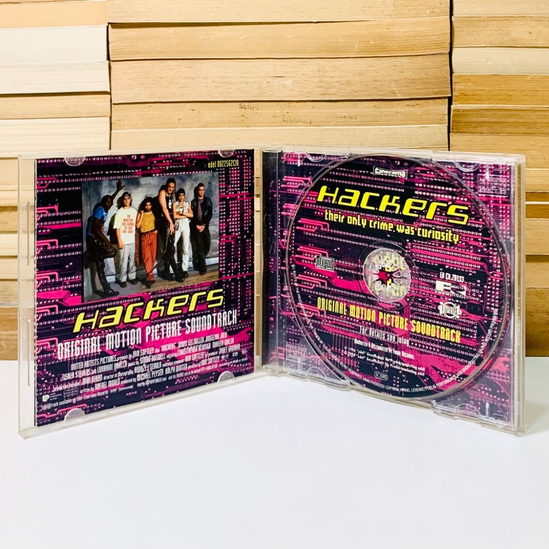 Hackers Original Soundtrack CD (1996), Hobbies & Toys, Music & Media, CDs & DVDs on Carousell