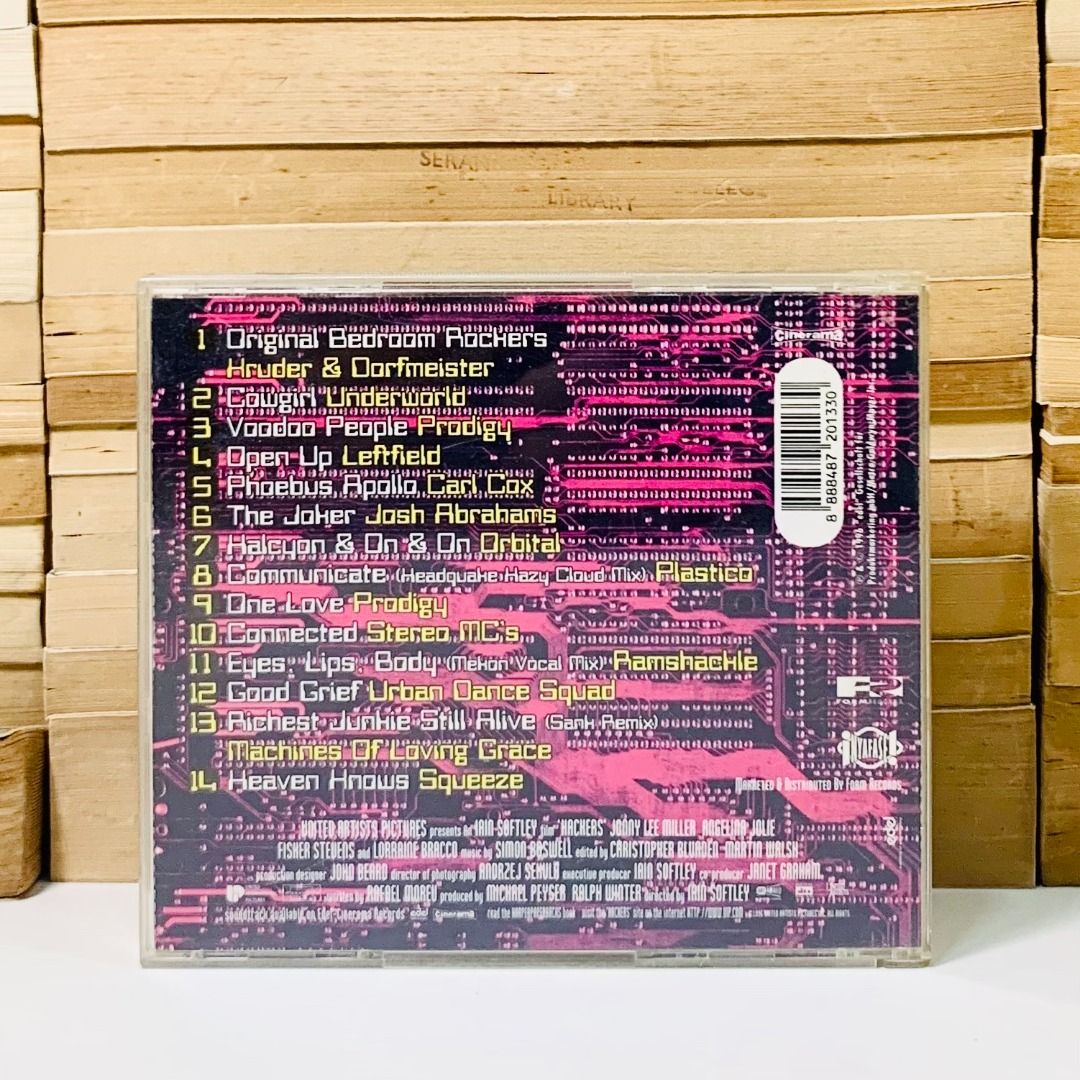 Hackers Original Soundtrack CD (1996), Hobbies & Toys, Music & Media ...