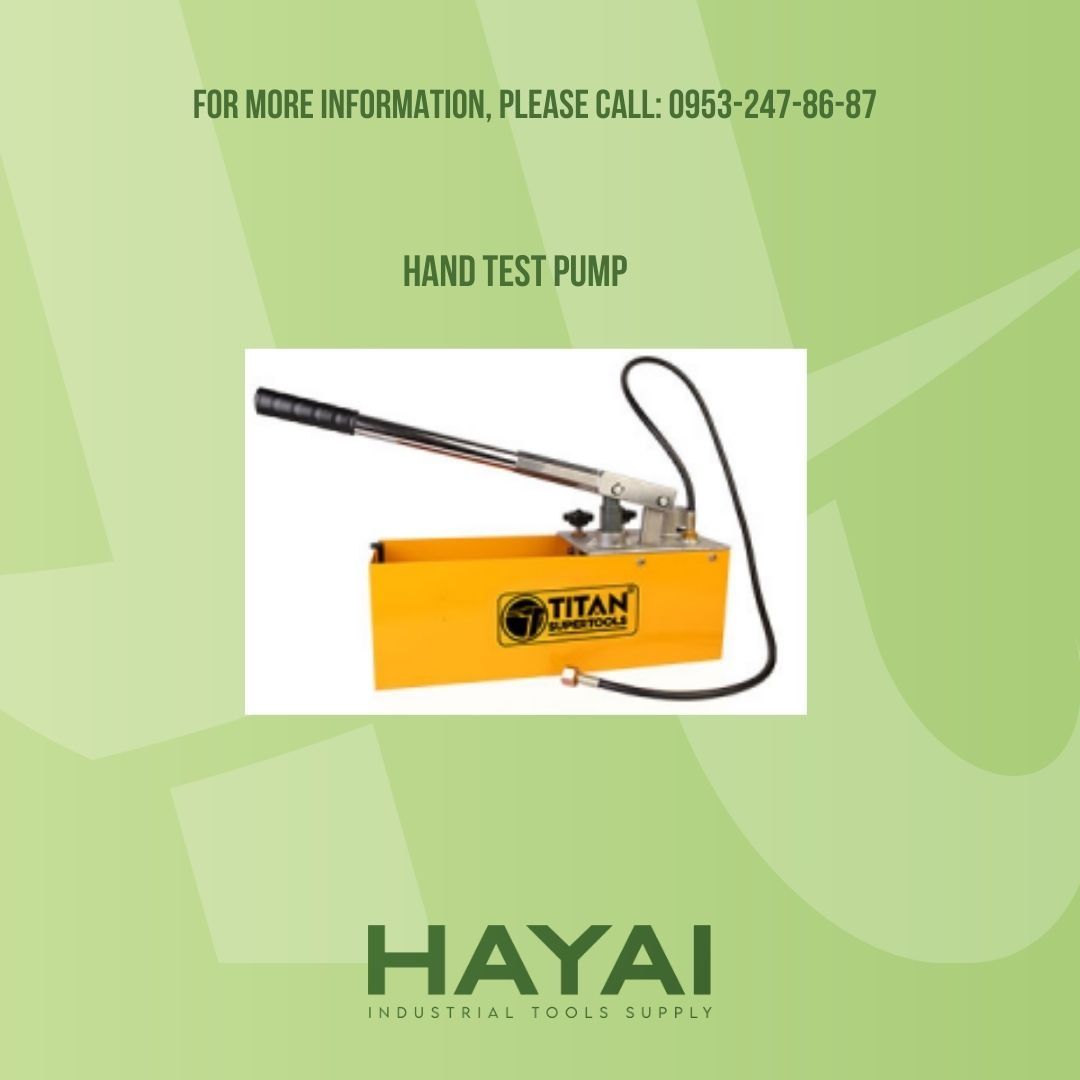 Hand test pump, Commercial & Industrial, Construction Tools & Equipment ...