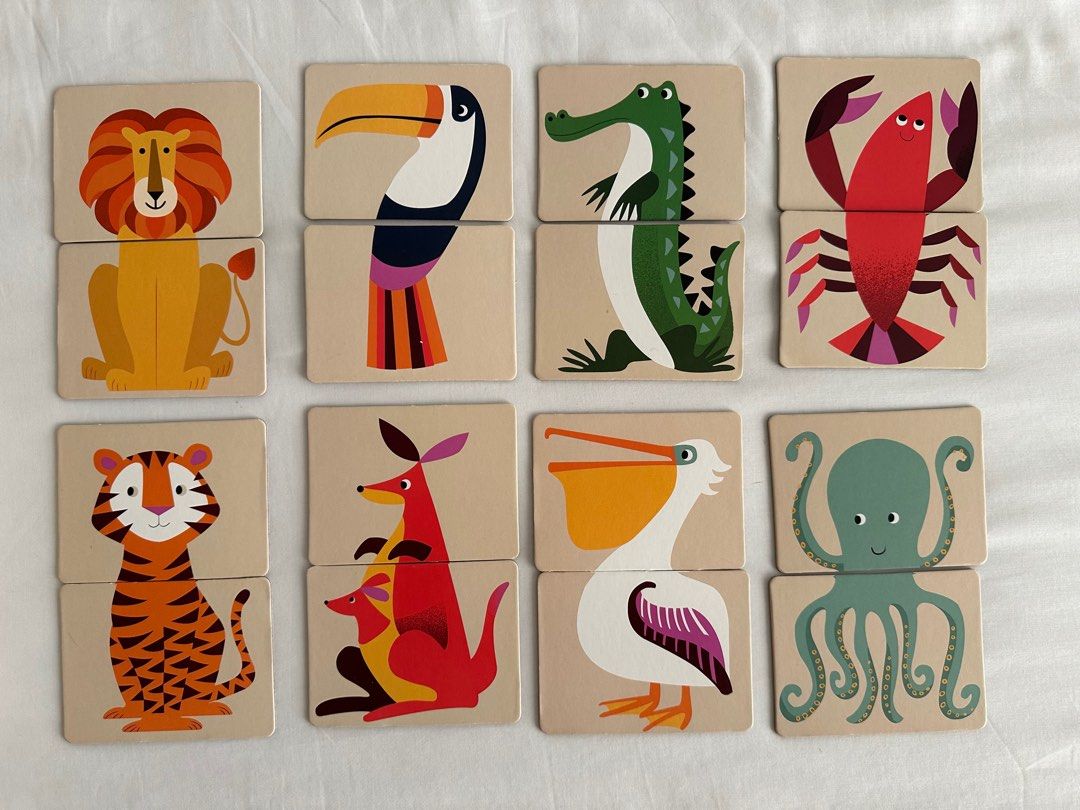 Heads and Tails Matching Card and Number Game, Hobbies & Toys, Toys ...