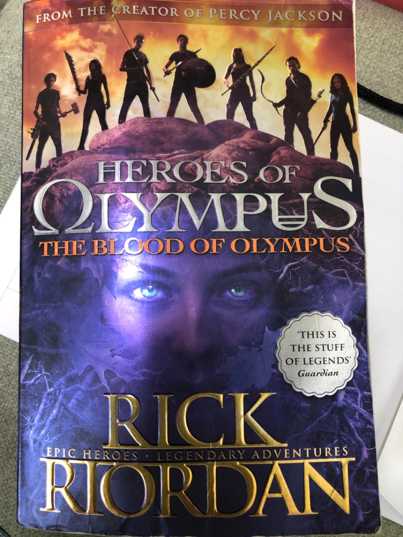 Hero’s of Olympus The blood of Olympus by Rick Riordan, Hobbies & Toys ...
