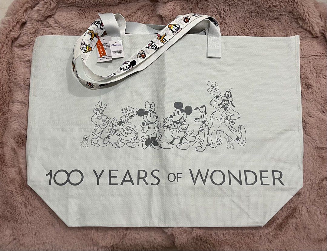 Hong Kong Disneyland Limited Edition 100 Years of Wonder Large Tote Bag (Eco Bag), Women's ...