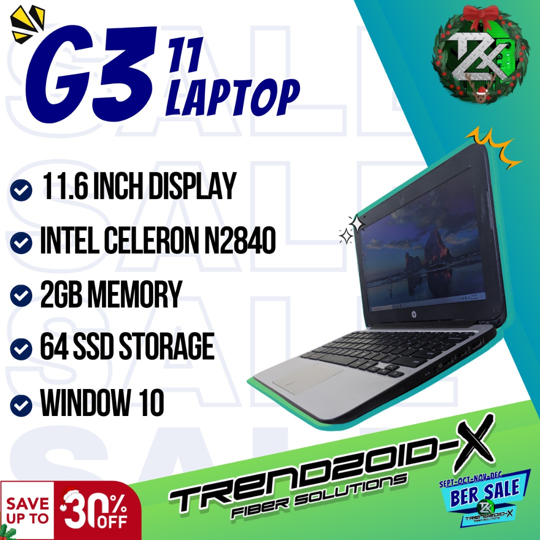 HP CHROMEBOOK 11 G3 TRENDZOID-X FIBER SOLUTIONS, Computers & Tech, Laptops & Notebooks on Carousell