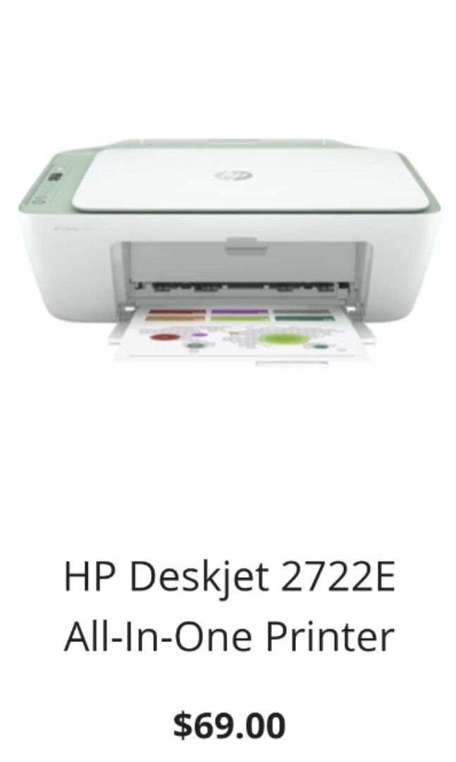 HP Deskjet printer 2722, Computers & Tech, Printers, Scanners & Copiers ...