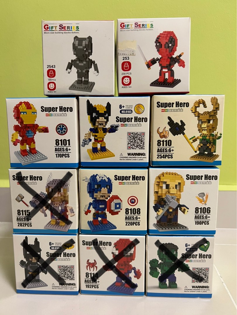 HSANHE Superhero Marvel DC Lego blocks, Hobbies & Toys, Toys & Games on ...