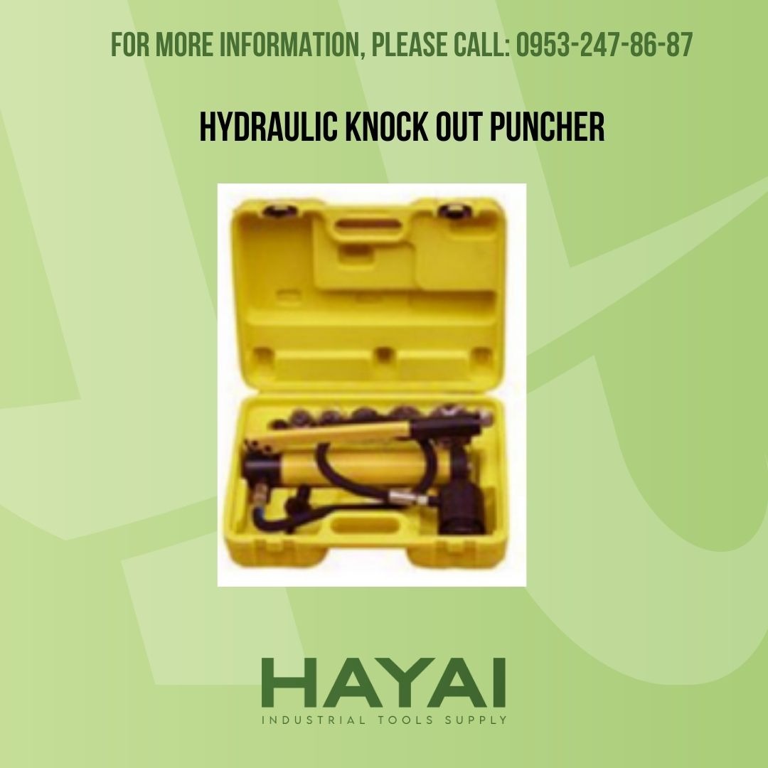 Hydraulic Knock Out Puncher, Commercial & Industrial, Construction Tools & Equipment on Carousell