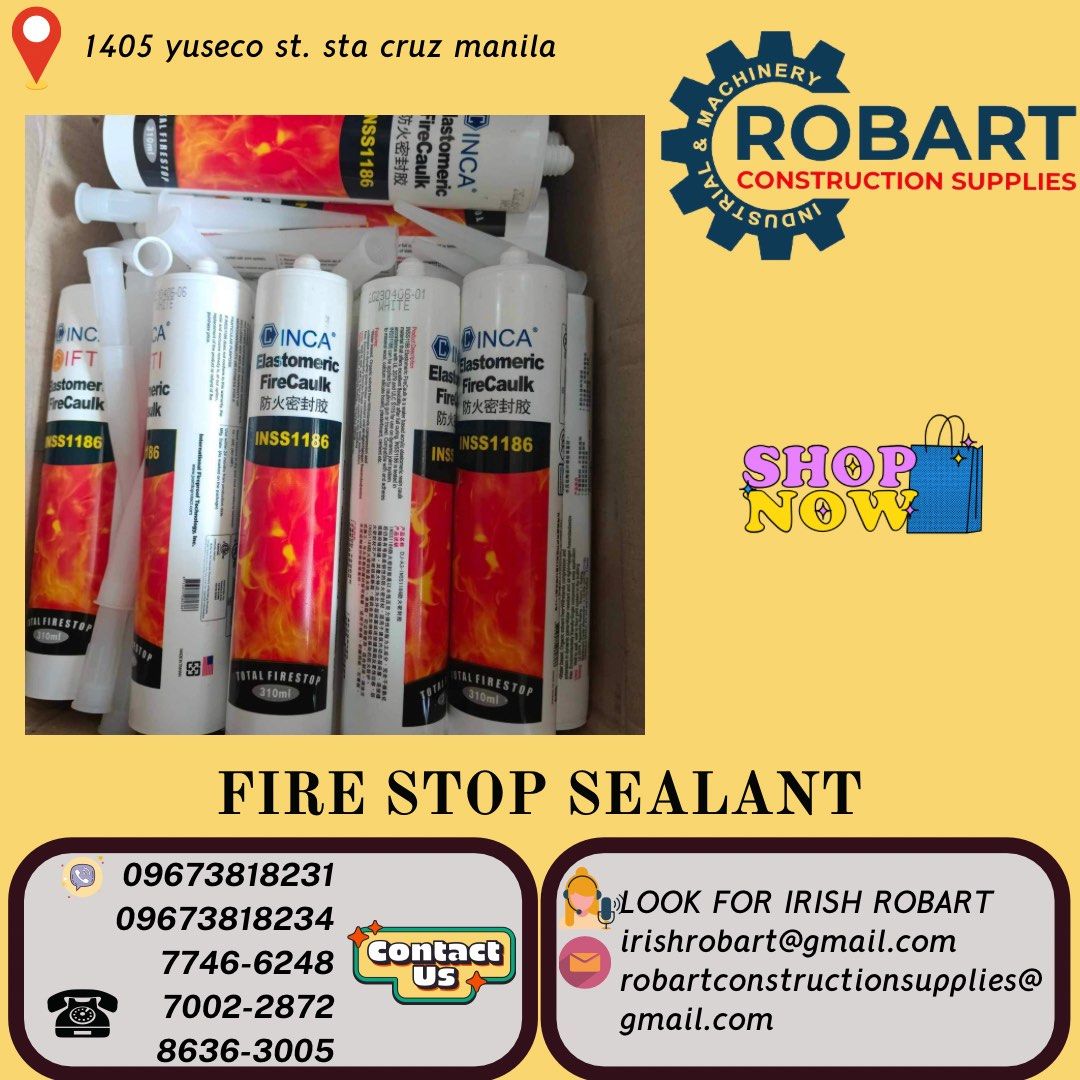 inca fire stop sealant, Commercial & Industrial, Construction Tools ...