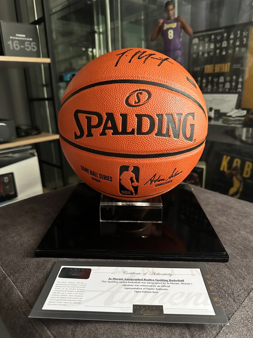 Ja Morant Autographed Replica Spalding Basketball, Hobbies & Toys ...