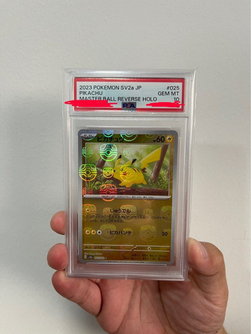 Jap 151 Pikachu Masterball RH PSA 10, Hobbies & Toys, Toys & Games on ...