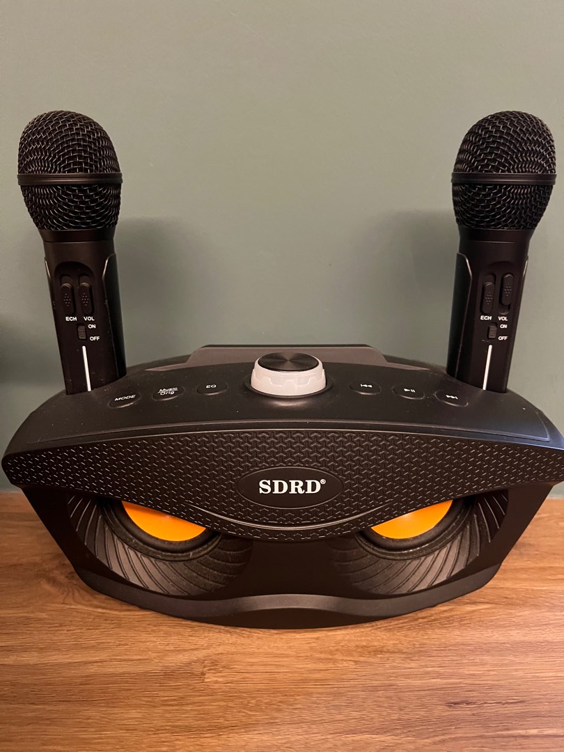 Karaoke Set - Dual Wireless Microphone - Portable KTV - Speakers SD 306 ...