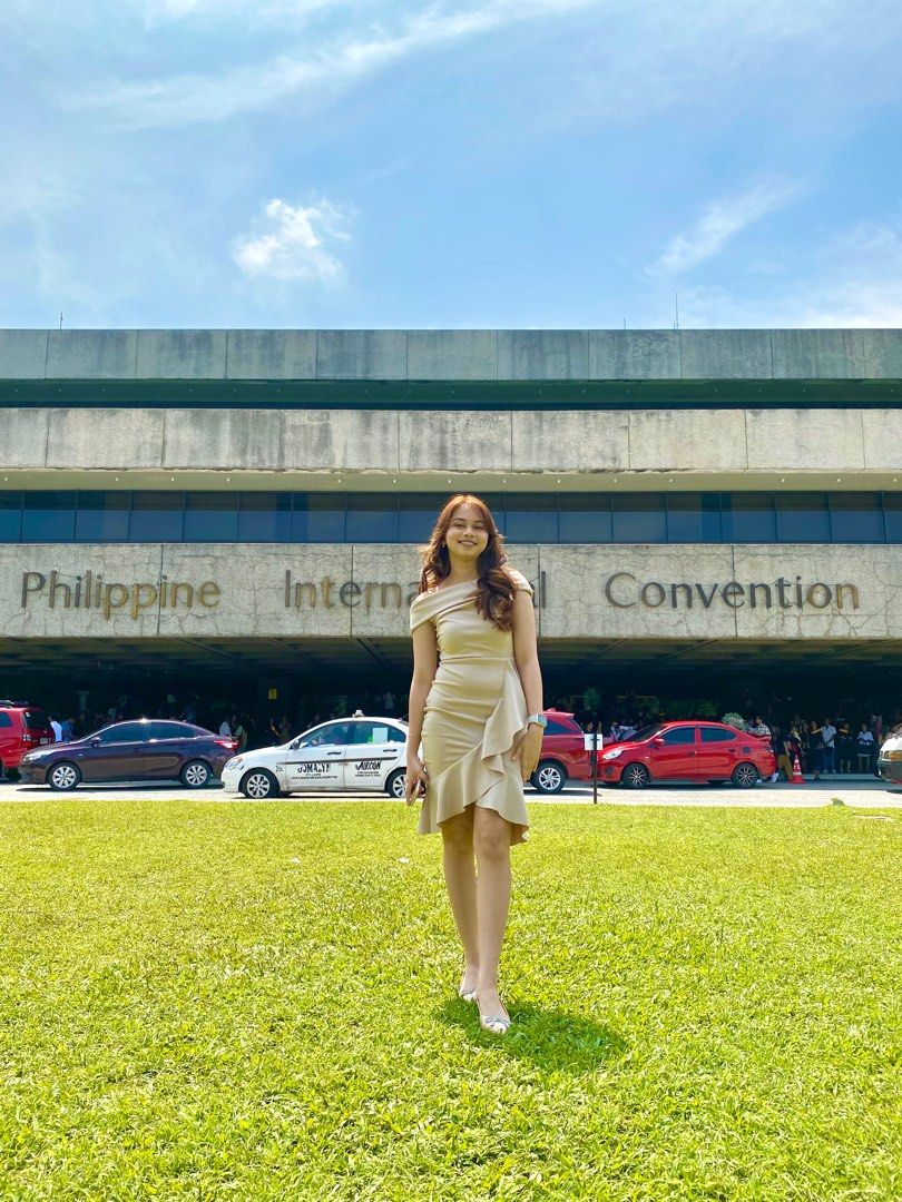 Karimadon dress (beige), Women's Fashion, Dresses & Sets, Dresses on Carousell