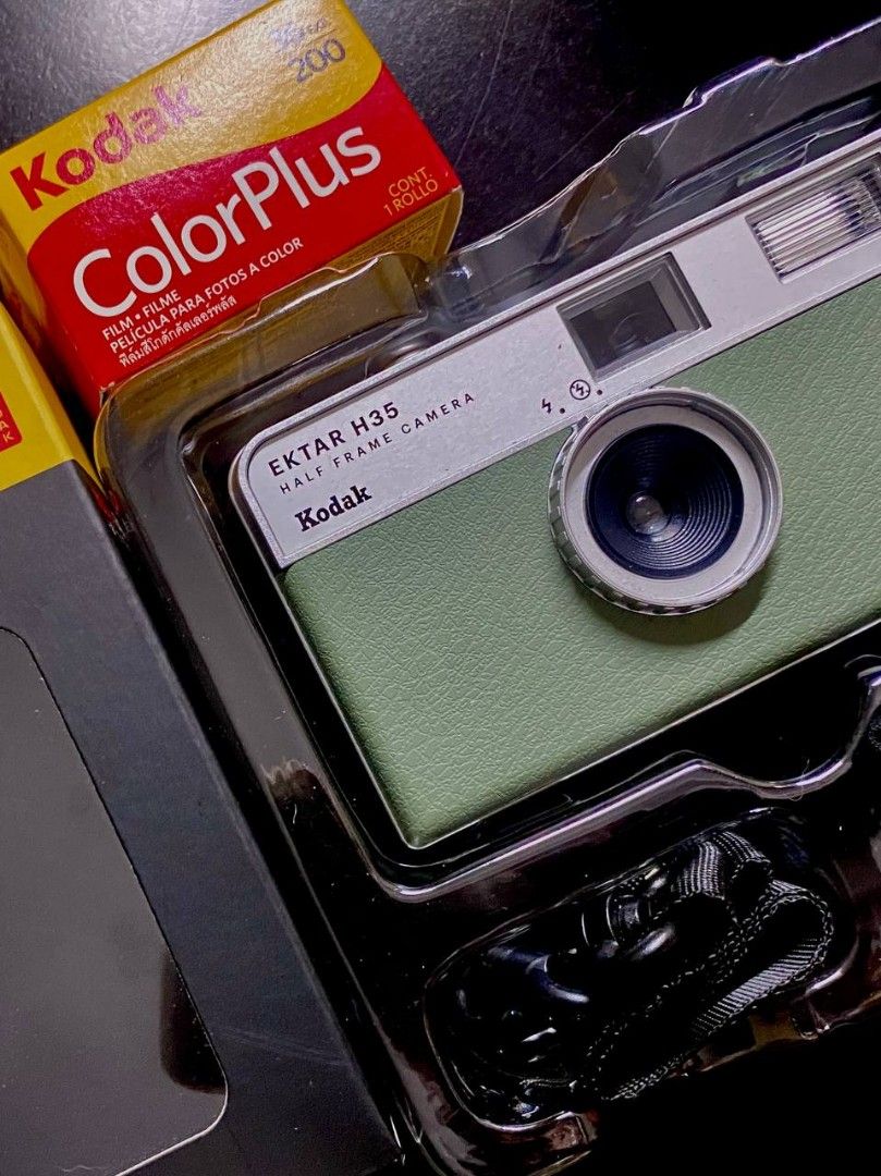 Kodak Ektar H35 Film Sage Green Camera with Kodak ColorPlus film and ...