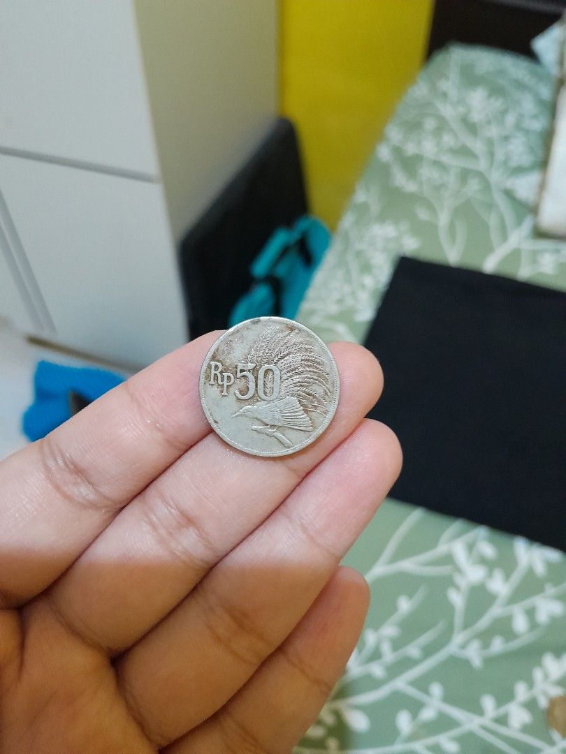 Koin 50 rupiah jadul, Antik, Uang Lama di Carousell