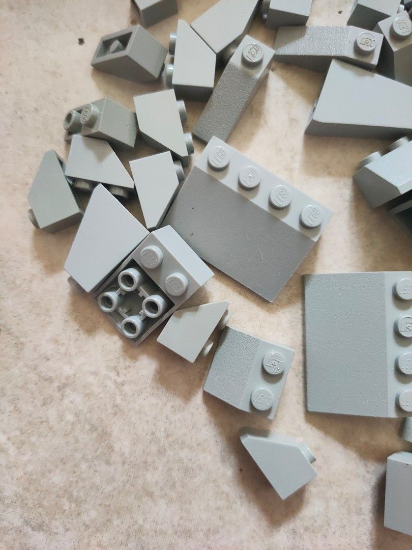 Lego light gray slopes, Hobbies & Toys, Toys & Games on Carousell