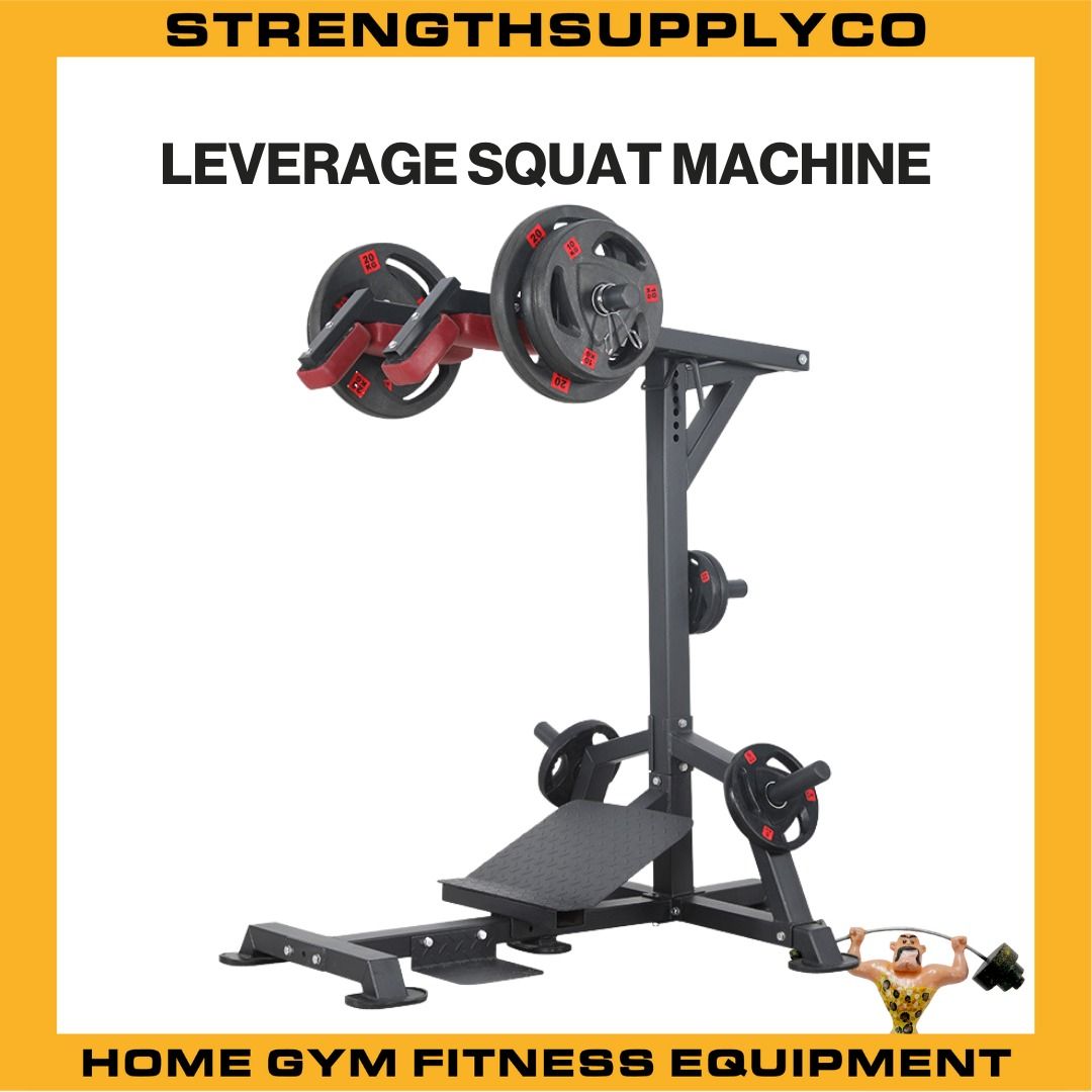 Leverage Squat Machine Hack Squat Calf Raise Machine, Sports Equipment ...