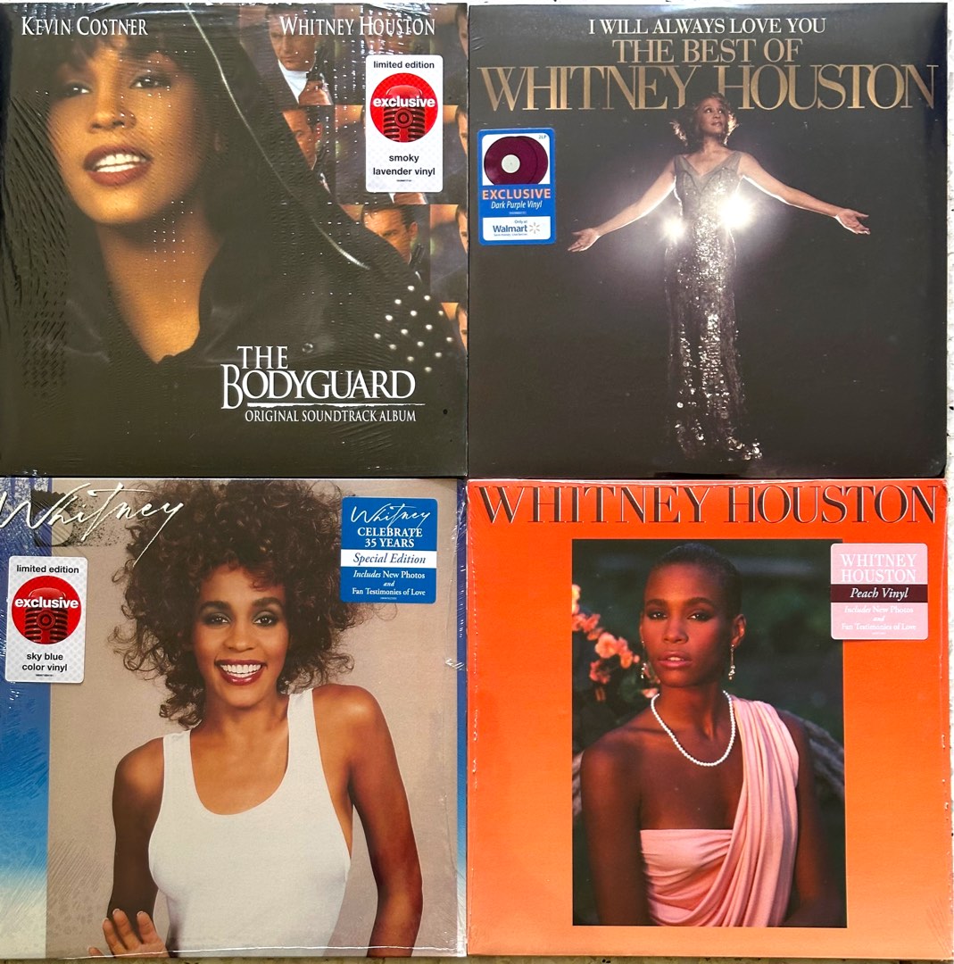 Limited edition and exclusive Whitney Houston albums on colored vinyls ...
