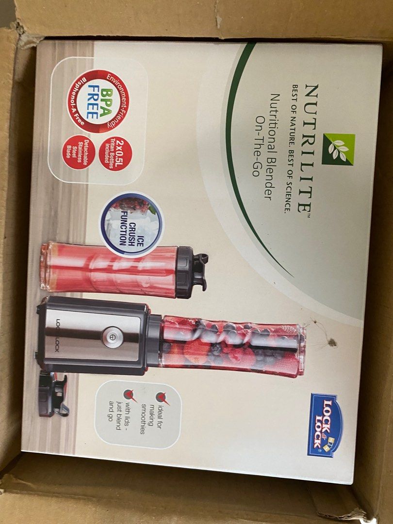 Lock & lock blender, Furniture & Home Living, Kitchenware & Tableware ...