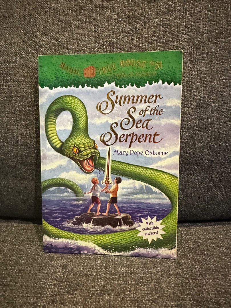 Magic Tree House #31 Summer of the Sea Serpent, 興趣及遊戲, 書本 & 文具, 小說 ...