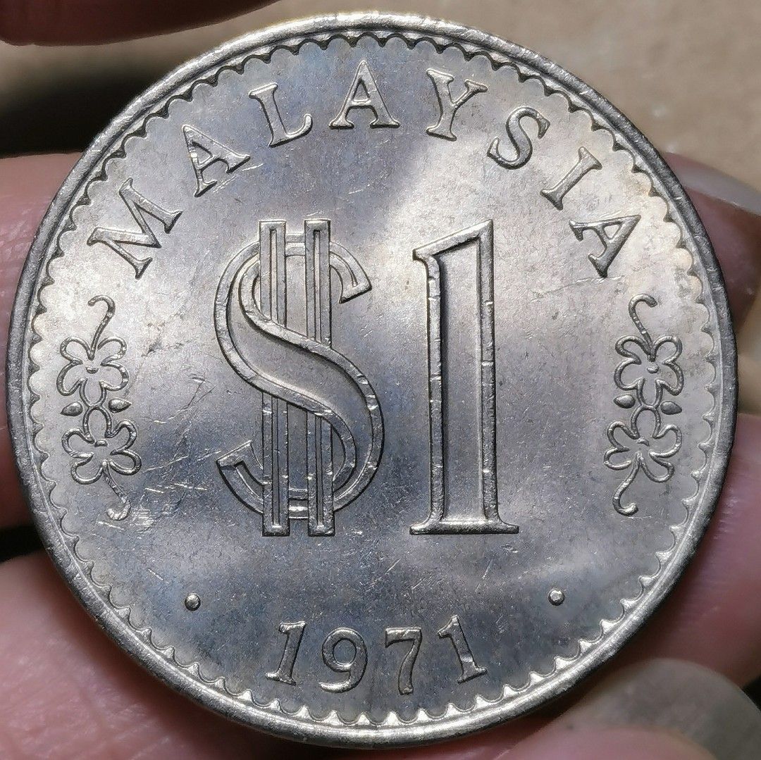 Malaysia 1 ringgit 1971 old vintage coin, Hobbies & Toys, Collectibles ...
