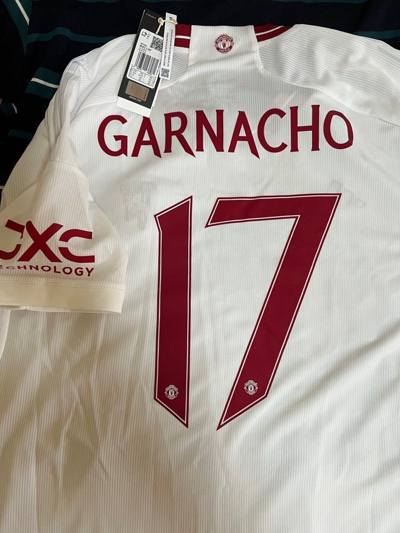 Manchester United Jersey (Garnacho print), Men's Fashion, Activewear on ...
