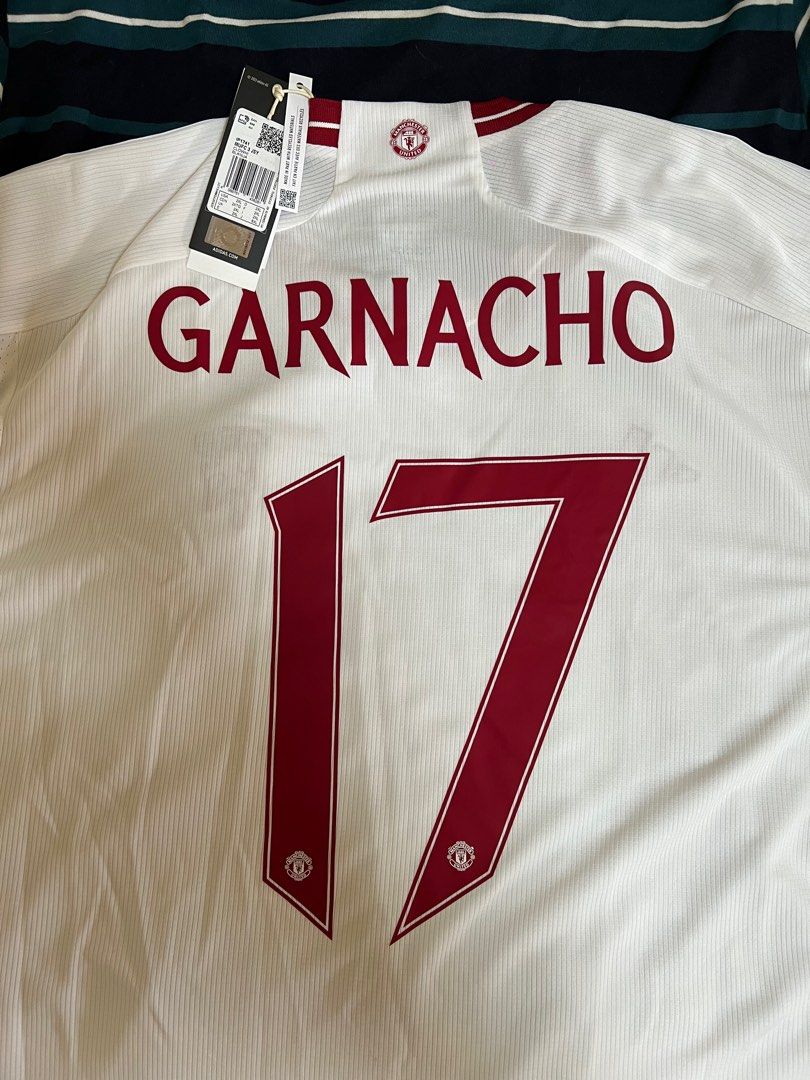 Manchester United Jersey (Garnacho print), Men's Fashion, Activewear on ...