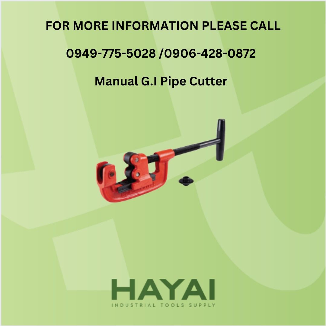 Manual G.I Pipe Cutter, Commercial & Industrial, Construction Tools ...