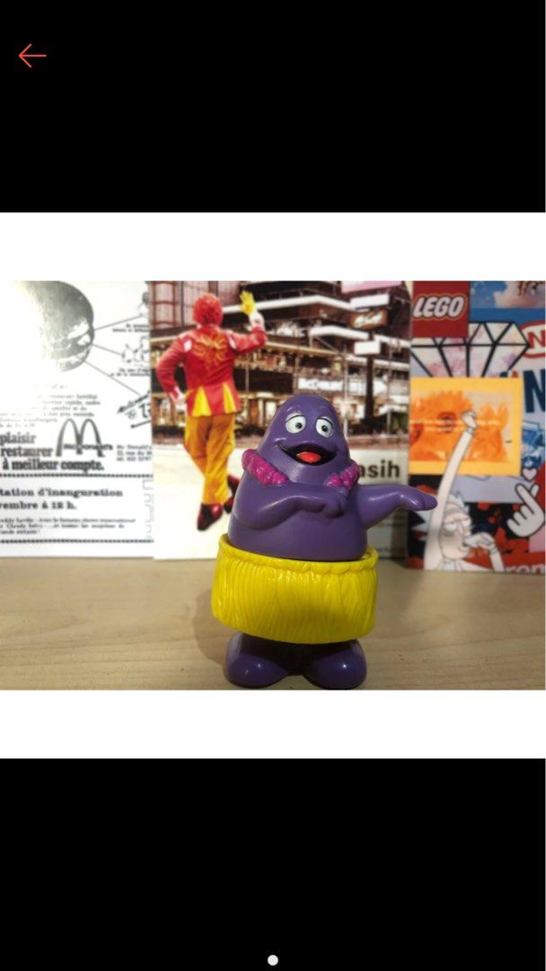 maskot mcd grimace, Toys & Collectibles, Mainan di Carousell