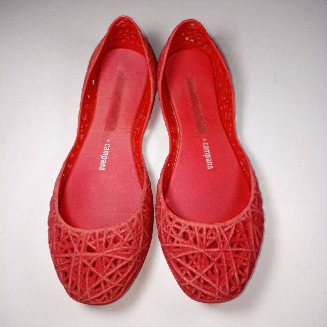 Melissa Campana original Brazilian flat 34 size women shoes, Fesyen ...