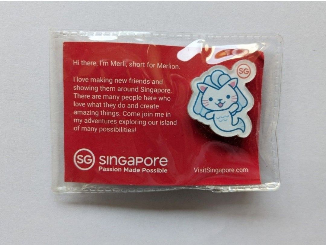 Merli Pin , SG Merlion, magnetic Pin, Hobbies & Toys, Memorabilia ...