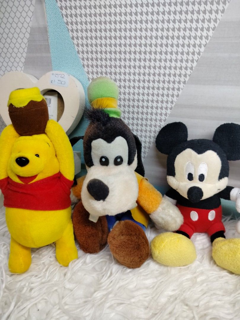 Mickey Mouse and pooh Bundle, Hobbies & Toys, Toys & Games on Carousell