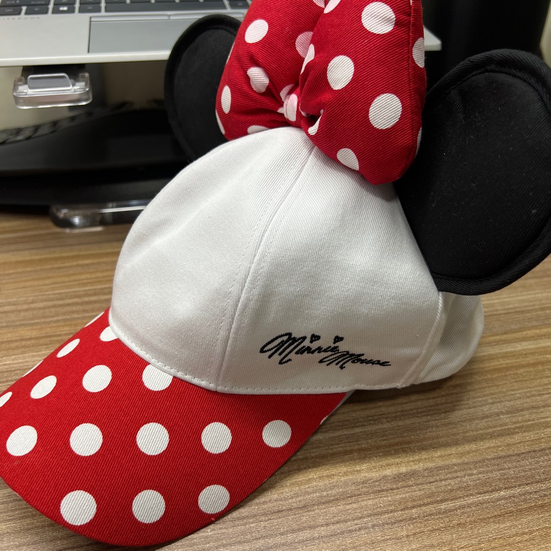 Minnie Mouse Hat, Men's Fashion, Watches & Accessories, Caps & Hats on ...