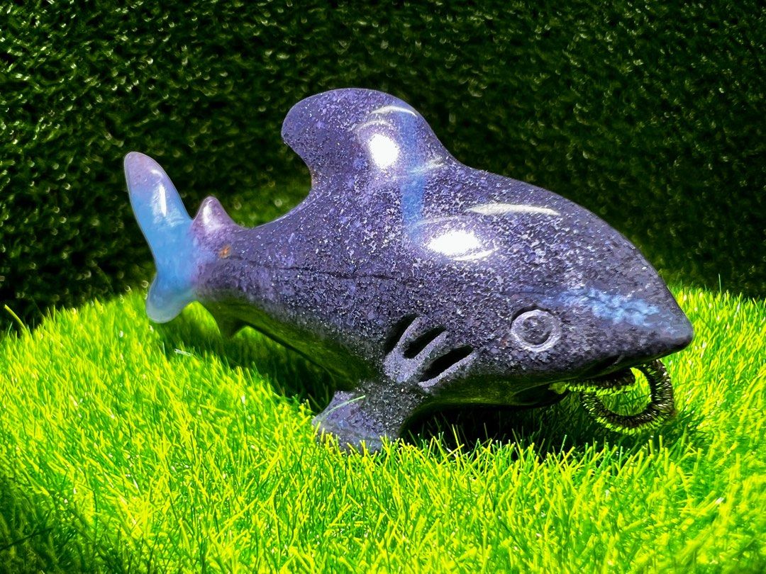 Mongolia Jade- Qiang Lin yu shark pendant-4, Furniture & Home Living ...