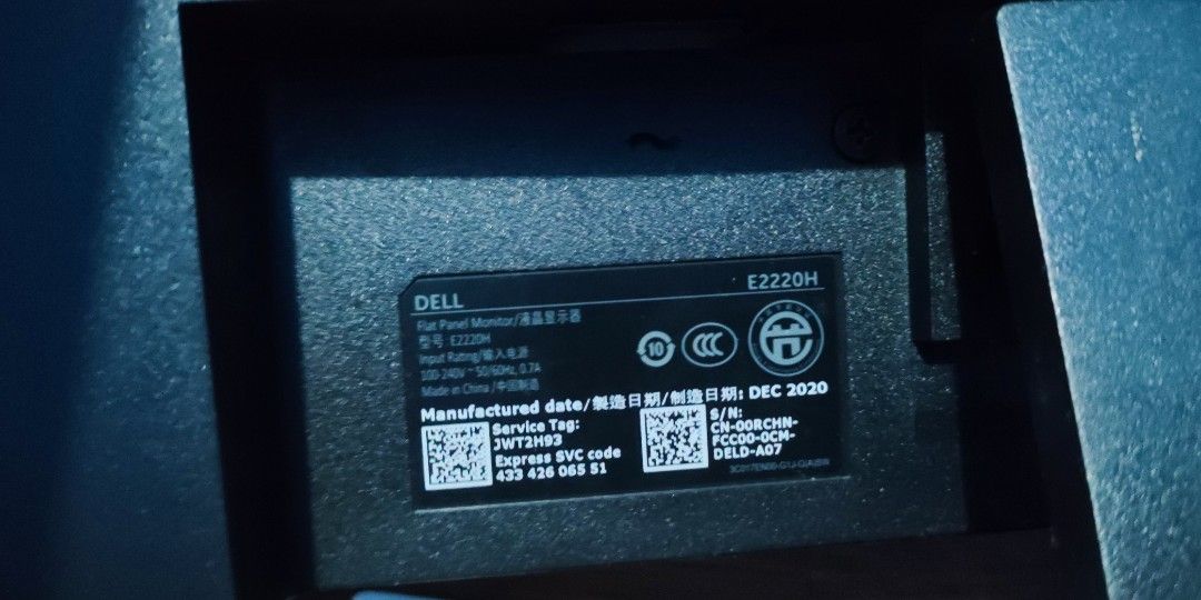 MONITOR DELL E2220H, Computers & Tech, Desktops on Carousell