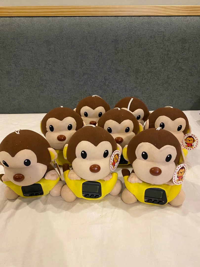 Monkey with electronic device plush toy, Hobbies & Toys, Toys & Games ...