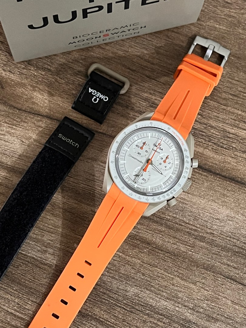 Moonswatch Jupiter and Pluto, Men's Fashion, Watches & Accessories ...