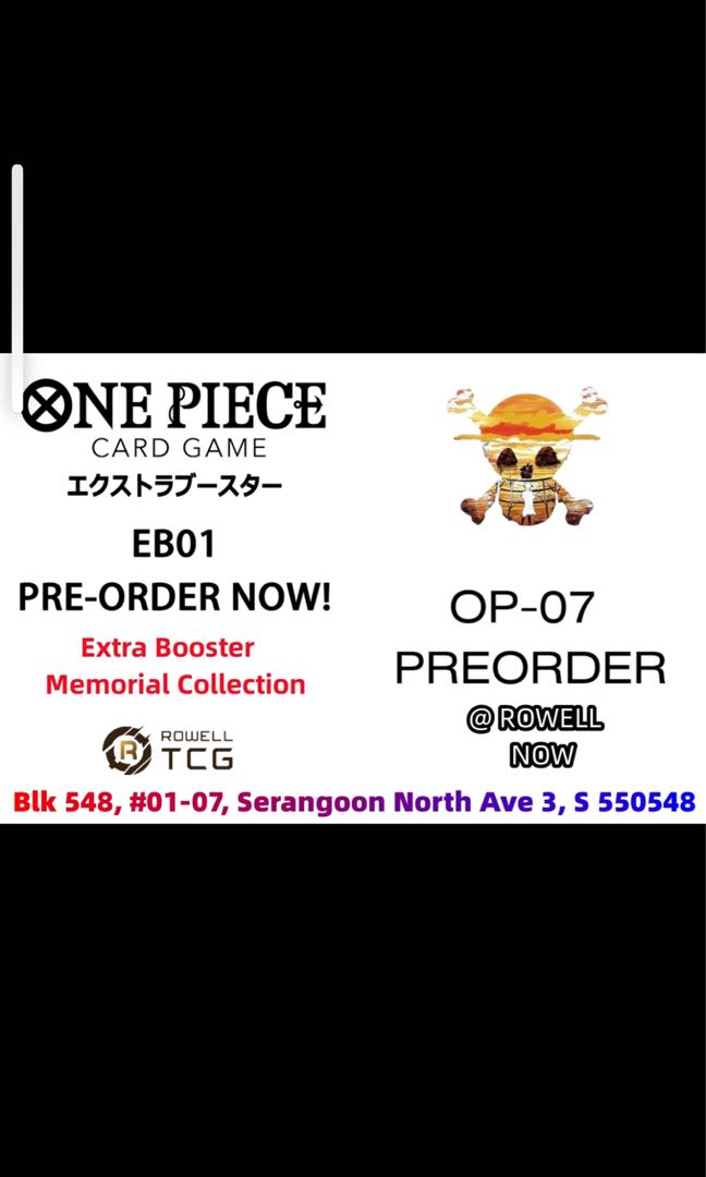 One piece EB01 & OP 07 preorder, Hobbies & Toys, Toys & Games on Carousell