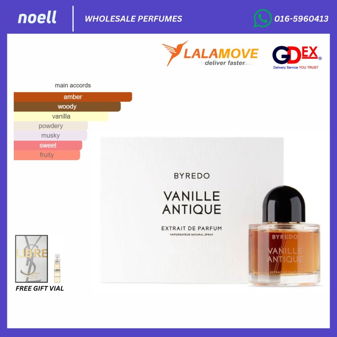 [ORIGINAL] AUTHENTIC READY STOCK BYREDO VANILLE ANTIQUE EXTRAIT DE PARFUM 100ML PERFUME FOR ...