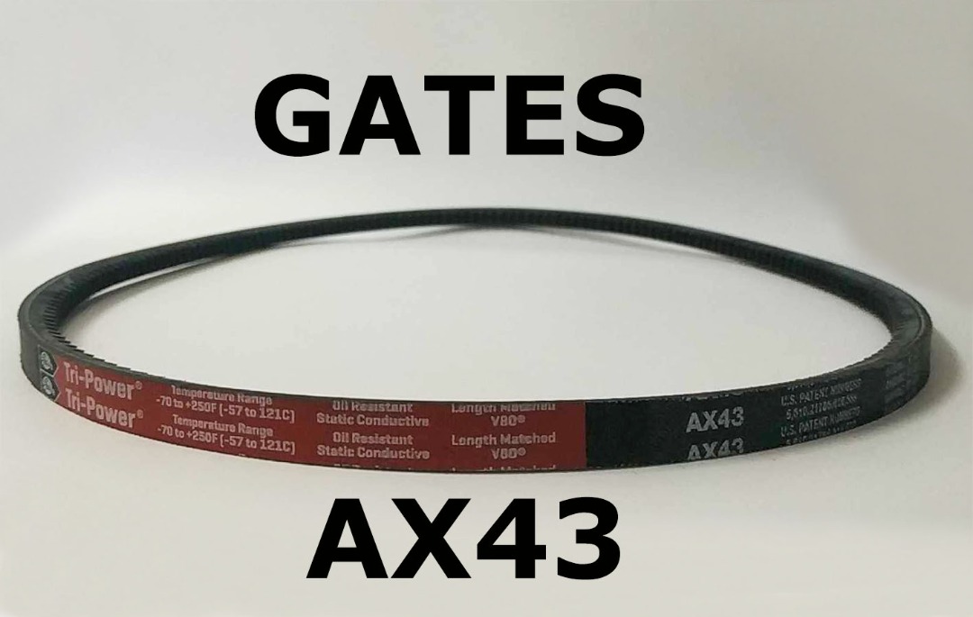ORIGINAL GATES TOOTHED VBELT AX43 ------------------------------ GATE V ...