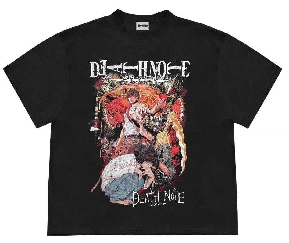 OVERSIZED ANIME T SHIRT - DEATH NOTE, Men's Fashion, Tops & Sets ...