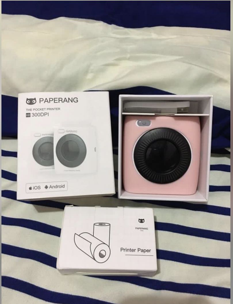 Paperang P2 with free case and thermal sticker paper, Computers & Tech, Printers, Scanners ...