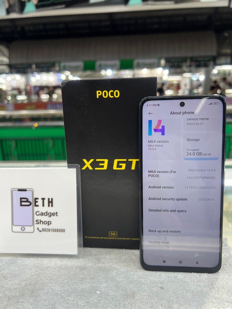 POCO X5 GT 5G 8/256gb with 67W Charger and Box, Mobile Phones & Gadgets, Mobile Phones, Android ...
