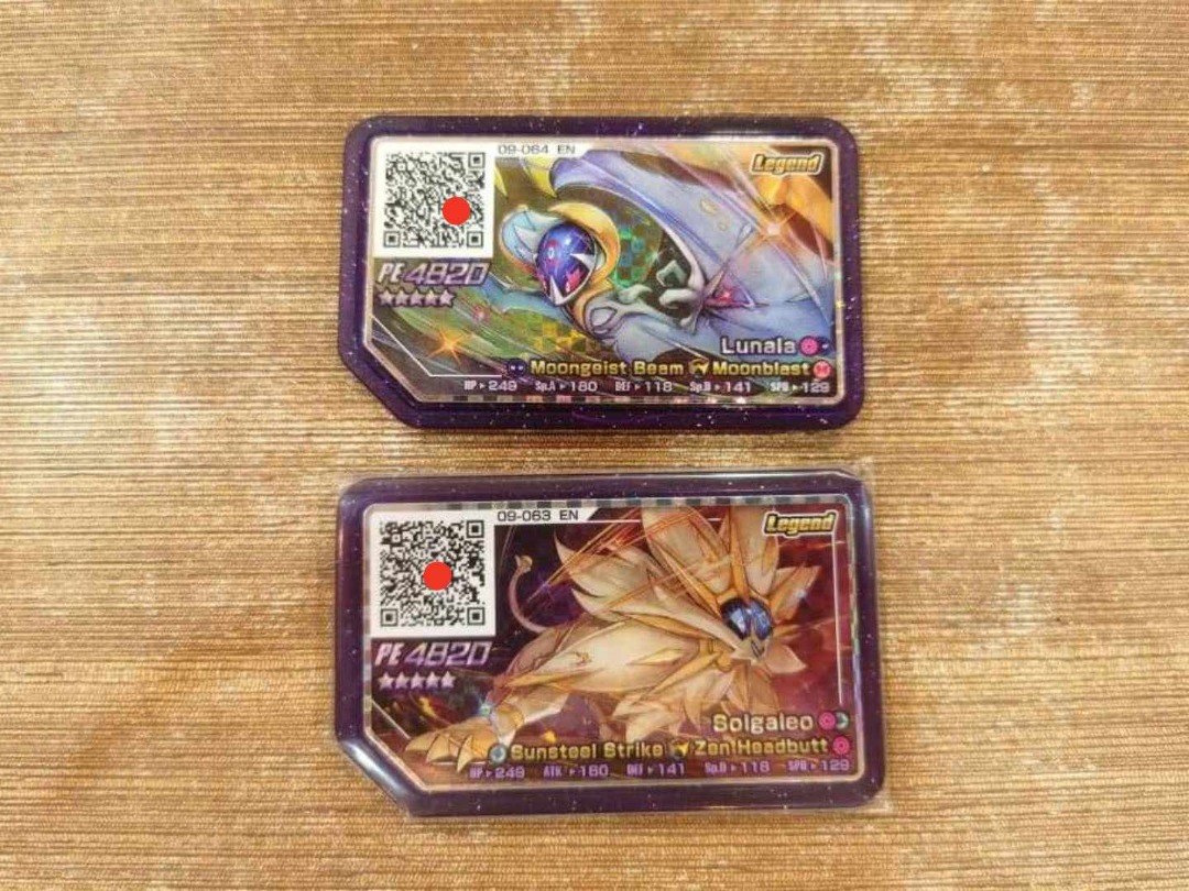 Pokemon Gaole Rush 1 - Solgaleo & Lunala Set W Move, Hobbies & Toys ...