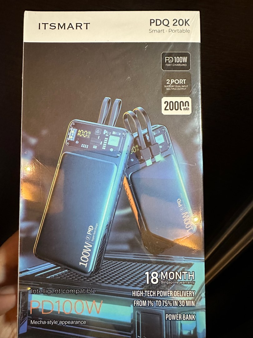 Power Bank 20,000 mAh 100W, Mobile Phones & Gadgets, Mobile & Gadget ...