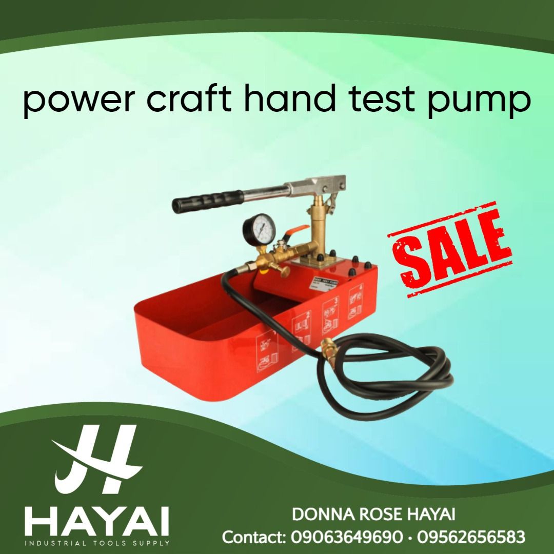 power craft hand test pump, Commercial & Industrial, Construction Tools ...
