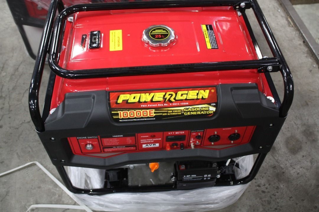 Powergen 10000E Gasoline Generator 8000W, Commercial & Industrial ...