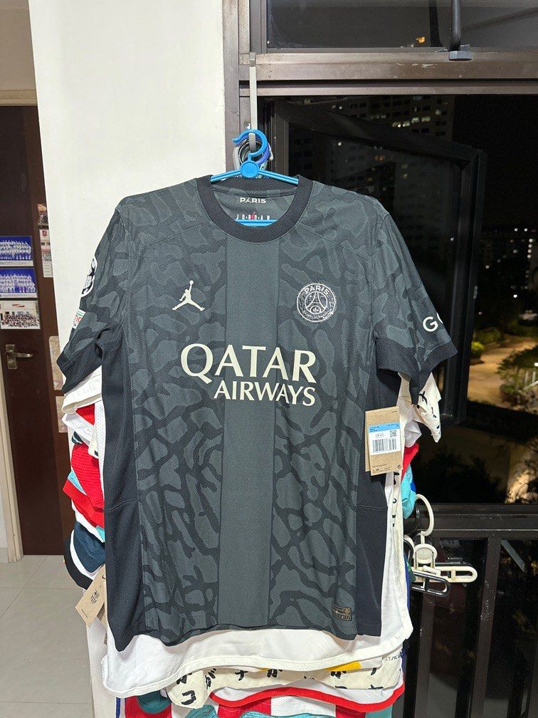 PSG third kit 23/24 adv player version authentic , Men's Fashion ...