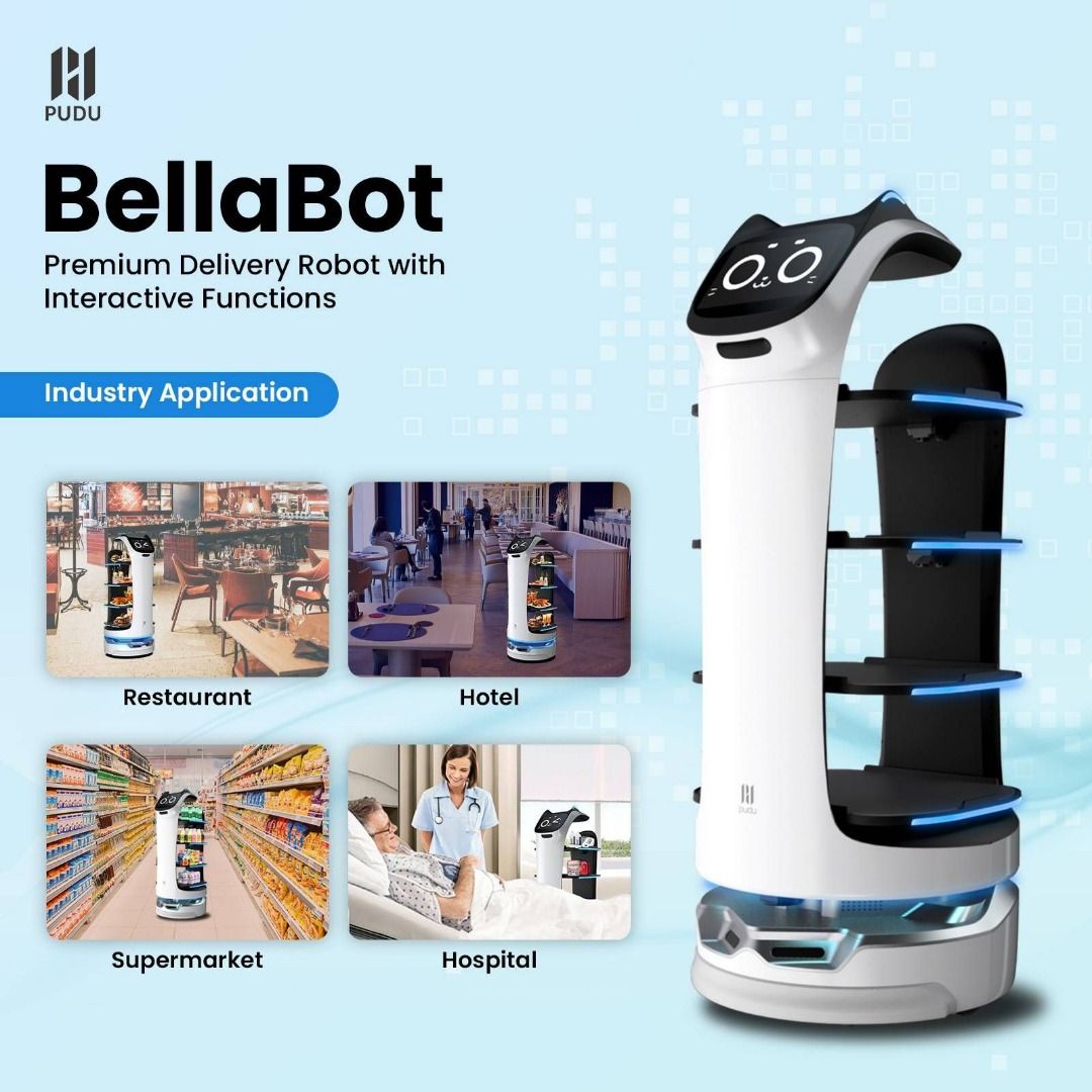 PUDU ROBOTICS BELLABOT PREMIUM DELIVERY ROBOT WITH INTERACTIVE FUNCTIONS, Computers & Tech ...