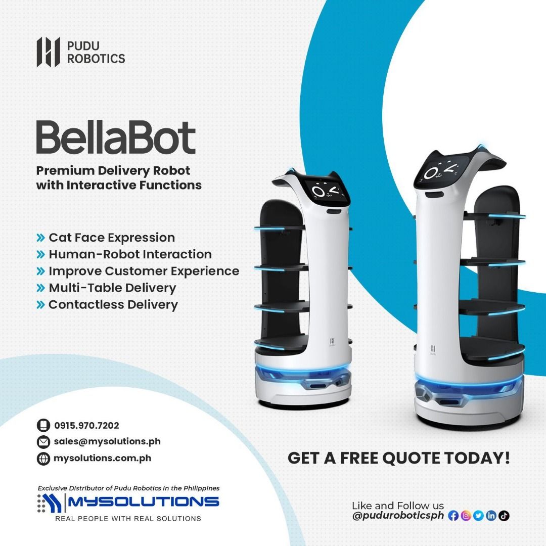 PUDU ROBOTICS BELLABOT PREMIUM DELIVERY ROBOT WITH INTERACTIVE ...