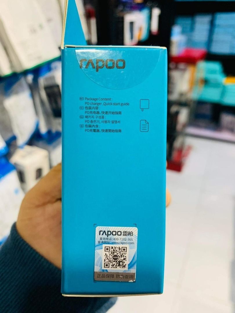 Rapoo PA20 Mini Fast Charger Type-C output White, Computers & Tech ...
